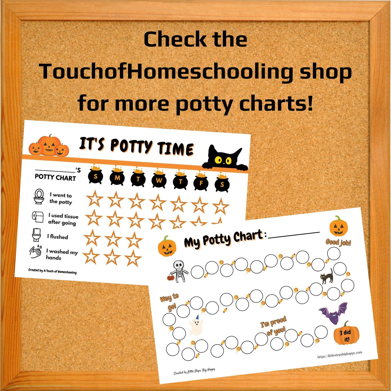 Halloween Potty Training Chart Printable Sticker Chart Reward Chart for ...