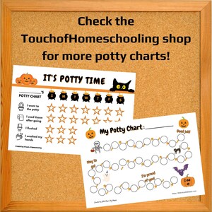 Halloween Potty Training Chart Printable Sticker Chart Reward Chart for ...