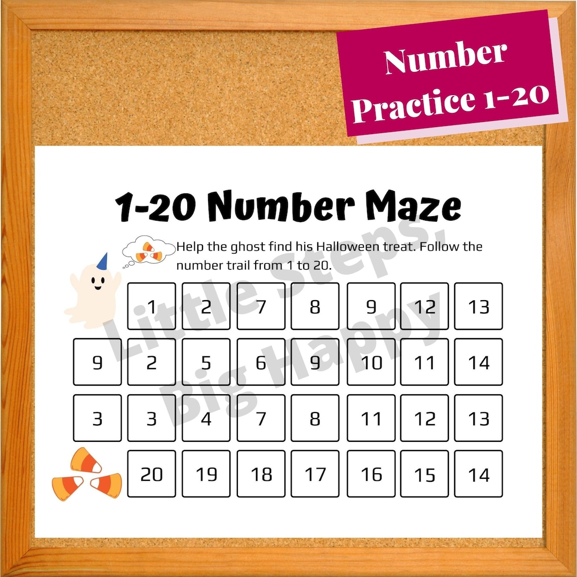 Holiday Counting Number Mazes 1-20 | Printable Worksheets for Kids ...