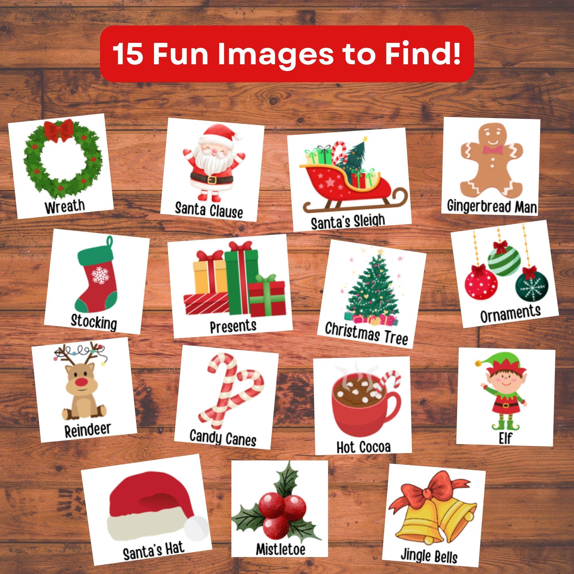 Christmas Scavenger Hunt for Kids, Christmas Activity, Christmas ...