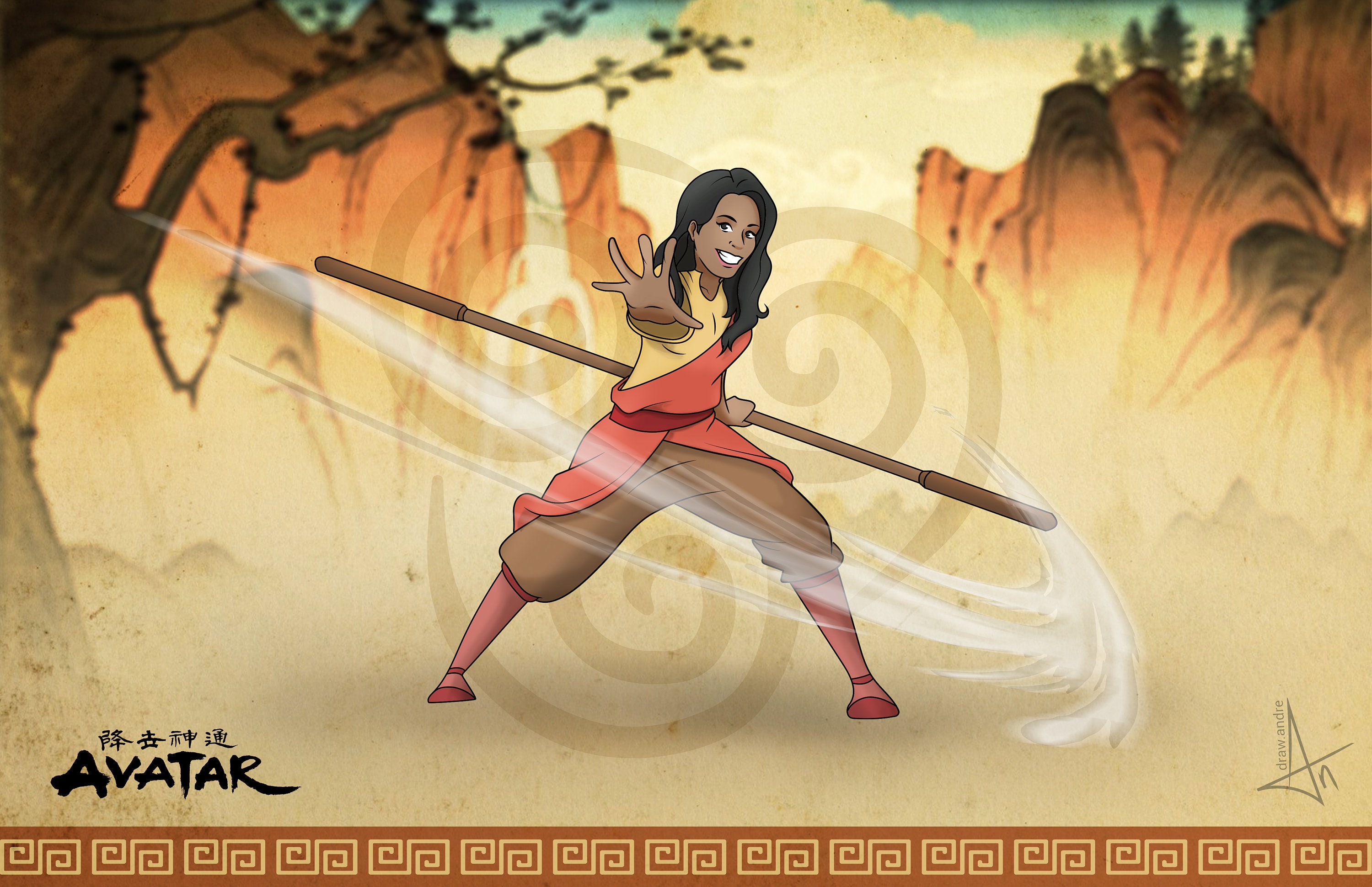 Portrait Avatar the Last Airbender / ATLA / Anime Style / | Etsy