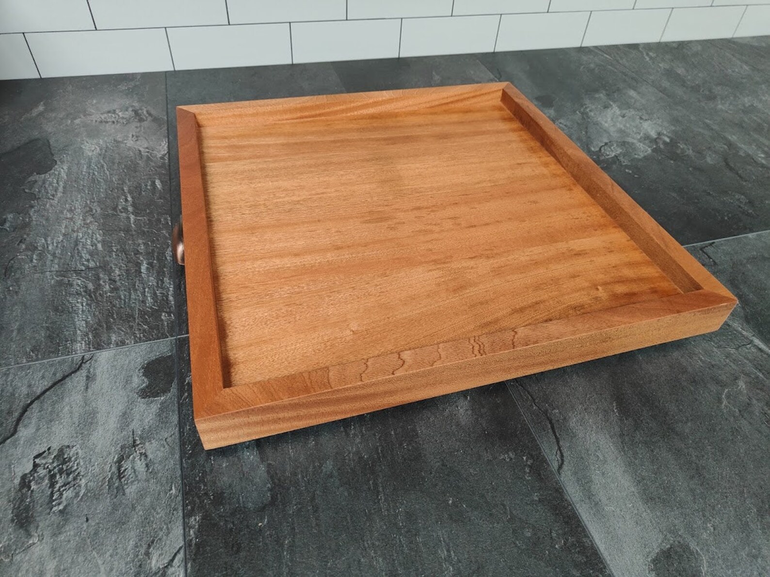 Solid Mahogany Serving Tray Ottoman Tray Footstool Tray - Etsy