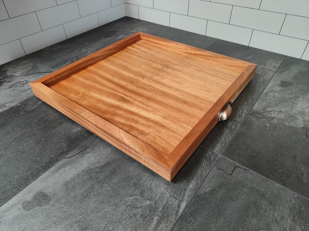 Solid Mahogany Serving Tray Ottoman Tray Footstool Tray - Etsy