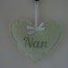 Memory Hearts, Personalised Hanging Hearts, Personalised Keep Safe ...