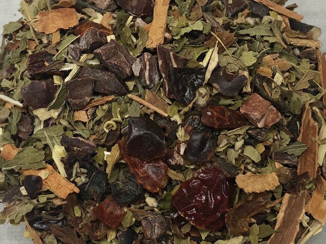 Eros ~ Spearmint Chocolate Herbal Loose Leaf Tea Blend - Etsy