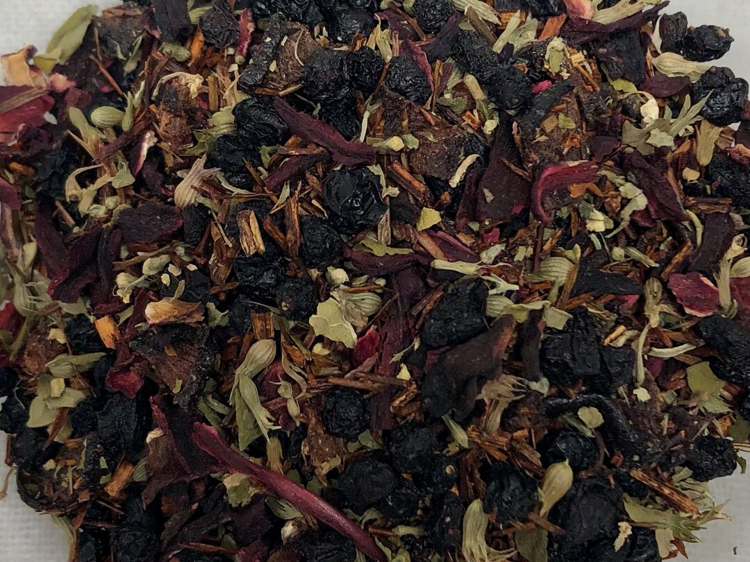 Libra ~ Zodiac Elderberry/cherry/hibiscus Rooibos Herbal Loose Leaf Tea ...