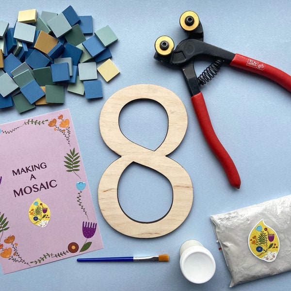 Mosaic House Number - Etsy