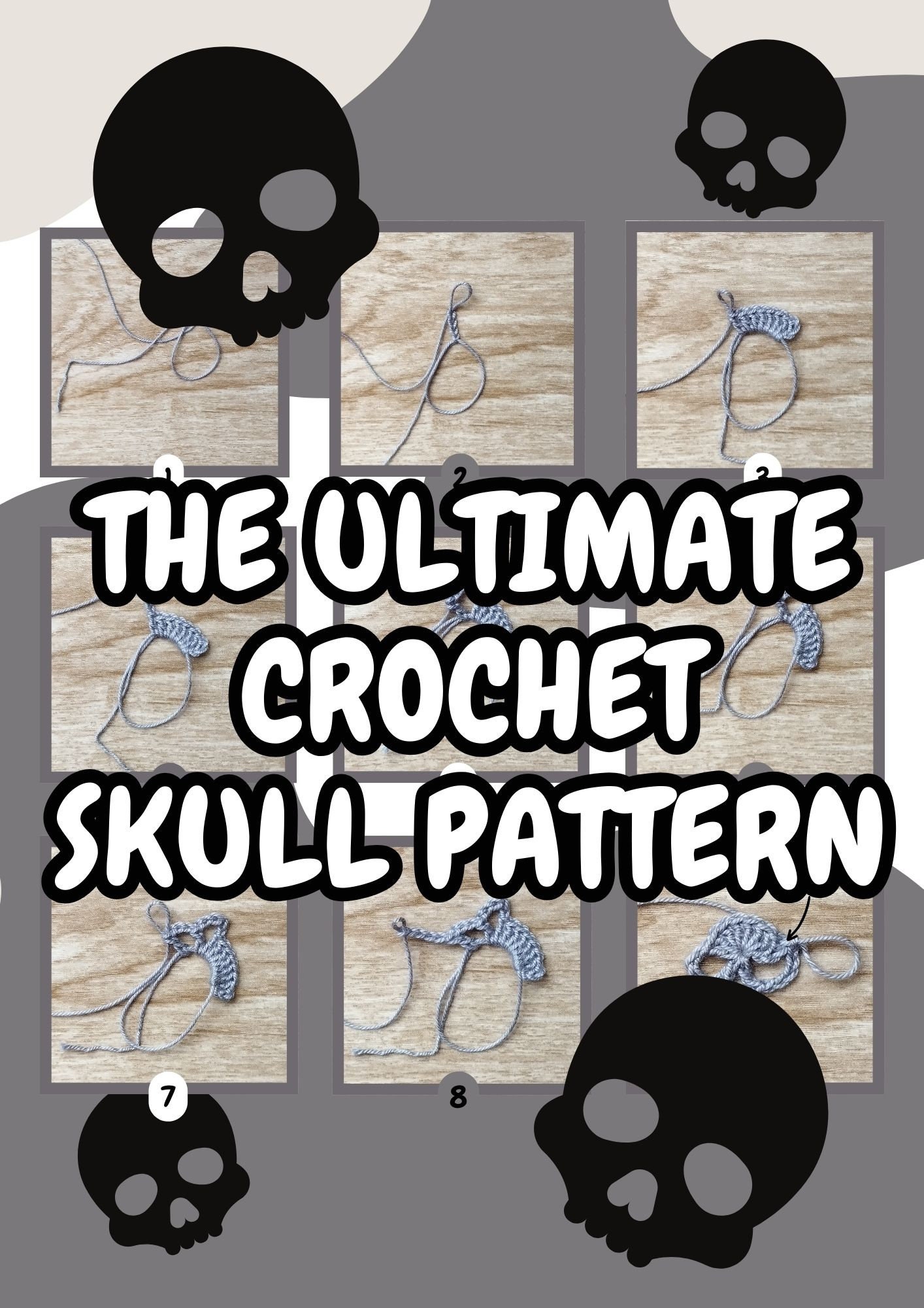 The Ultimate Crochet Skull Pattern With Pictures - Etsy