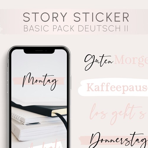 Story Sticker German Deutsche Instagram Story Sticker Basic - Etsy