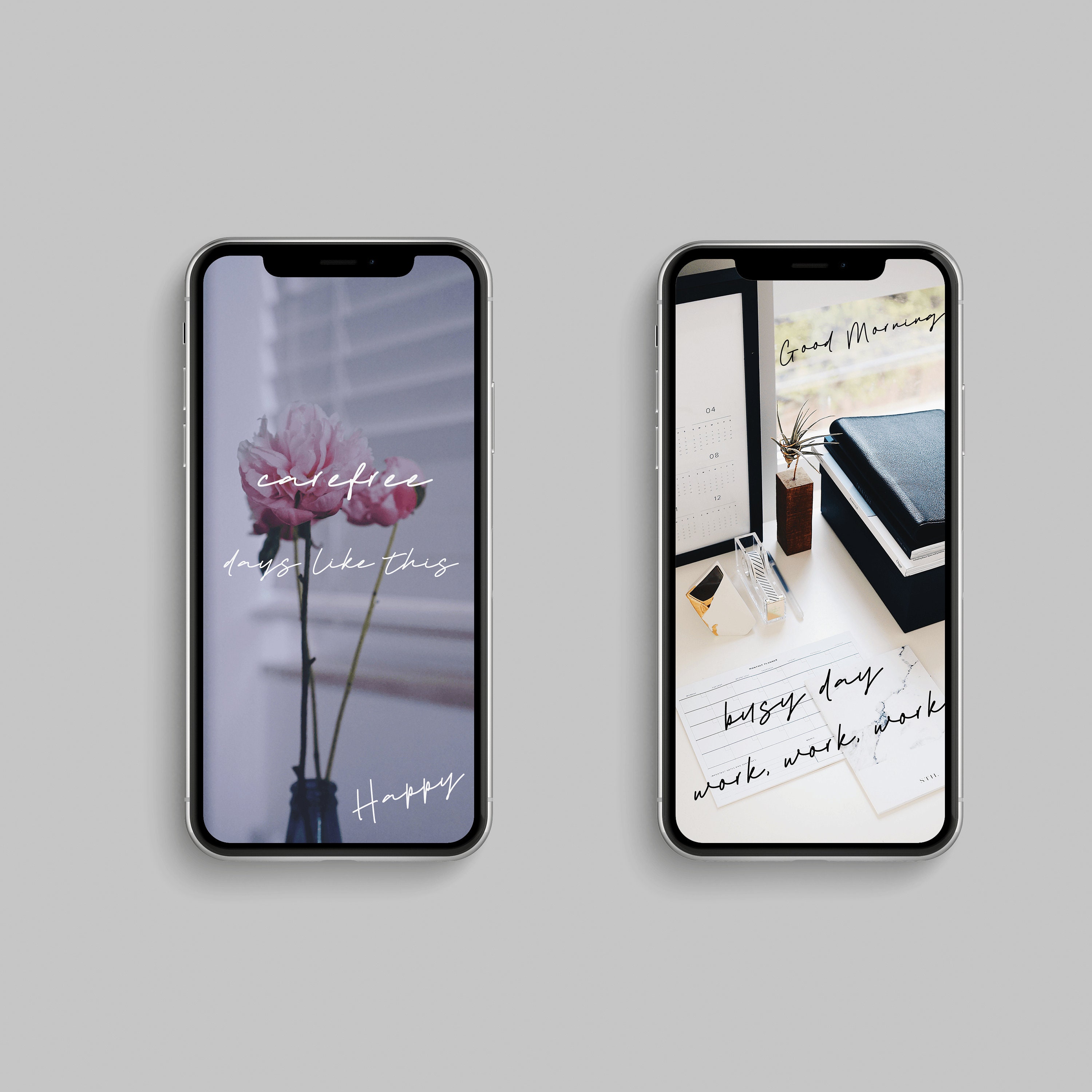 Story Sticker, Instagram Story Sticker, Lettering 45 Black, 45 White ...