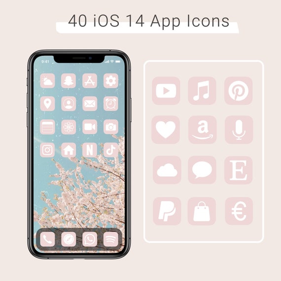 IOS 14 Icons App Icons 40 App Icons iOS14 iPhone Widgets - Etsy.de