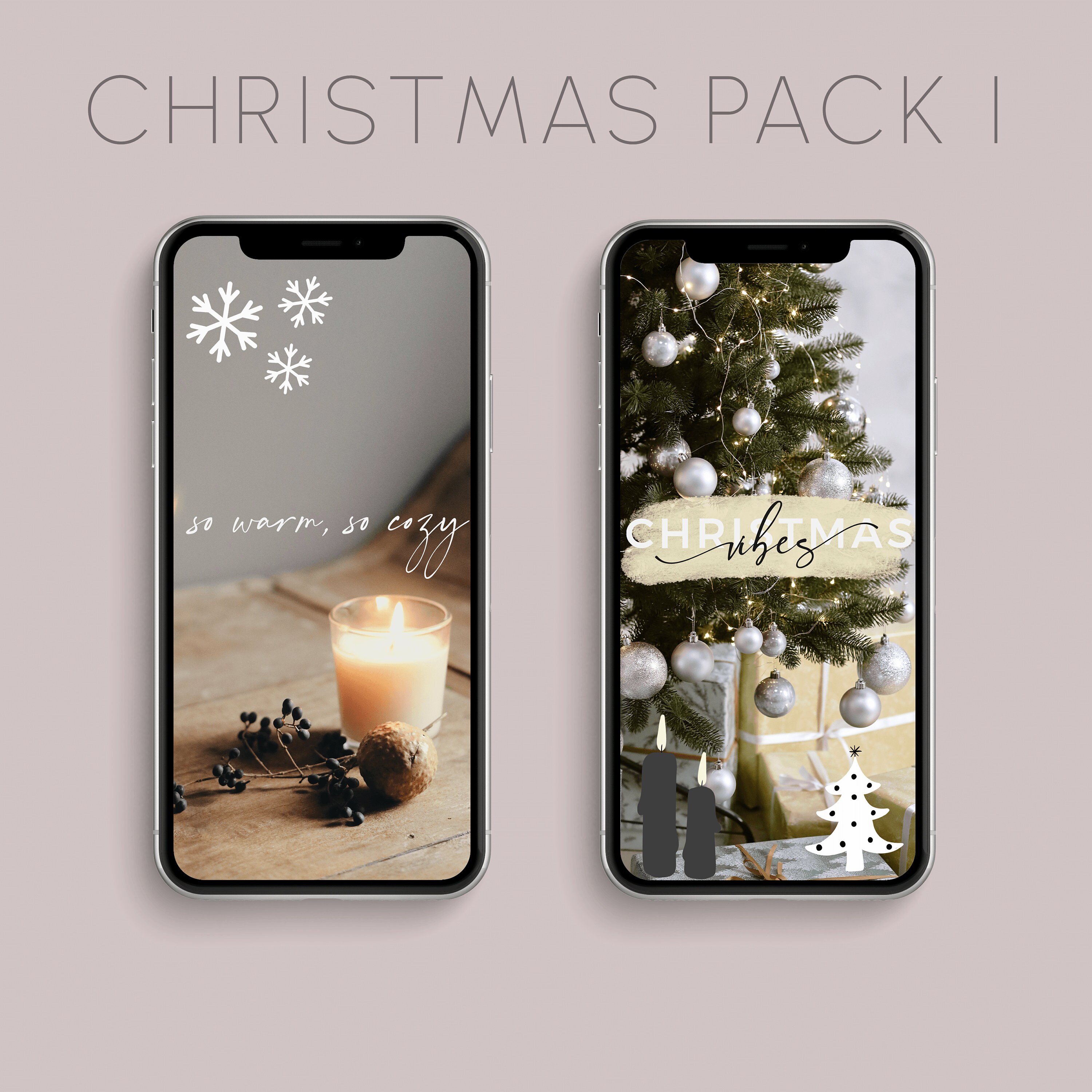 Story Sticker Christmas Pack I, Instagram Story Sticker, Christmas ...