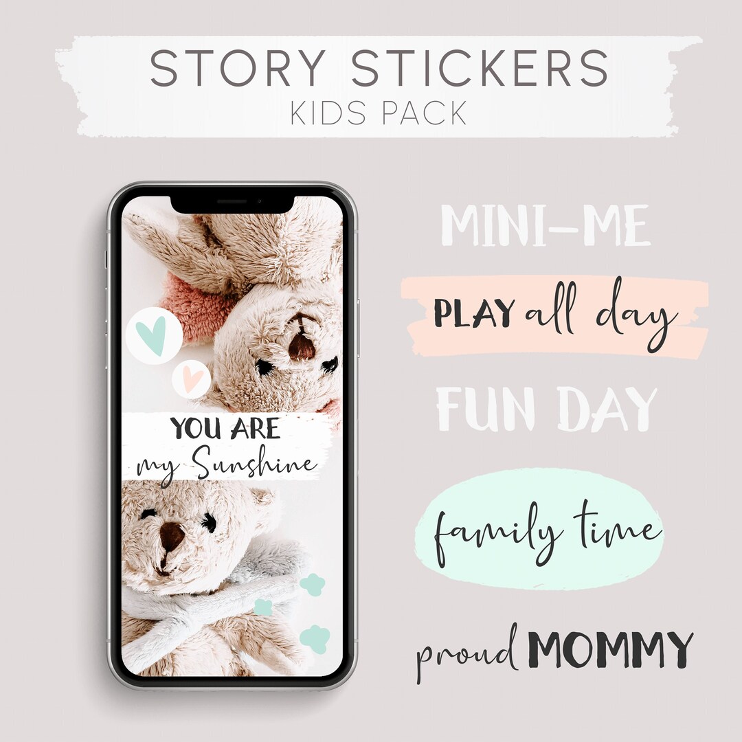 Kids Story Stickers Pack, English Stickers (digital Download) - Etsy