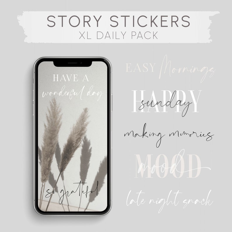 Story Sticker English, 110 Instagram Story Sticker, Daily Story Sticker ...