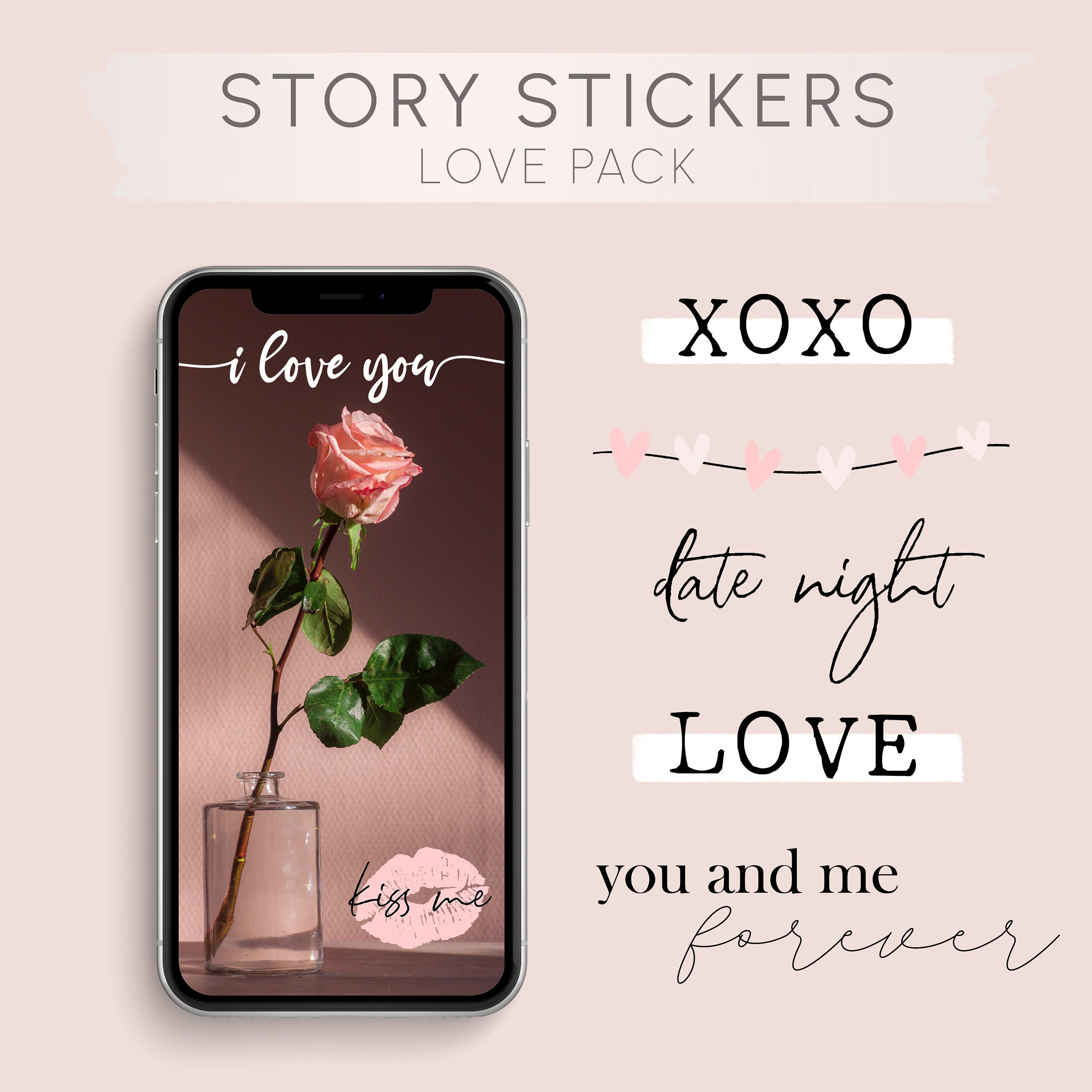 Story Sticker Englisch, Instagram Story Sticker, Love Story Sticker, 40 ...