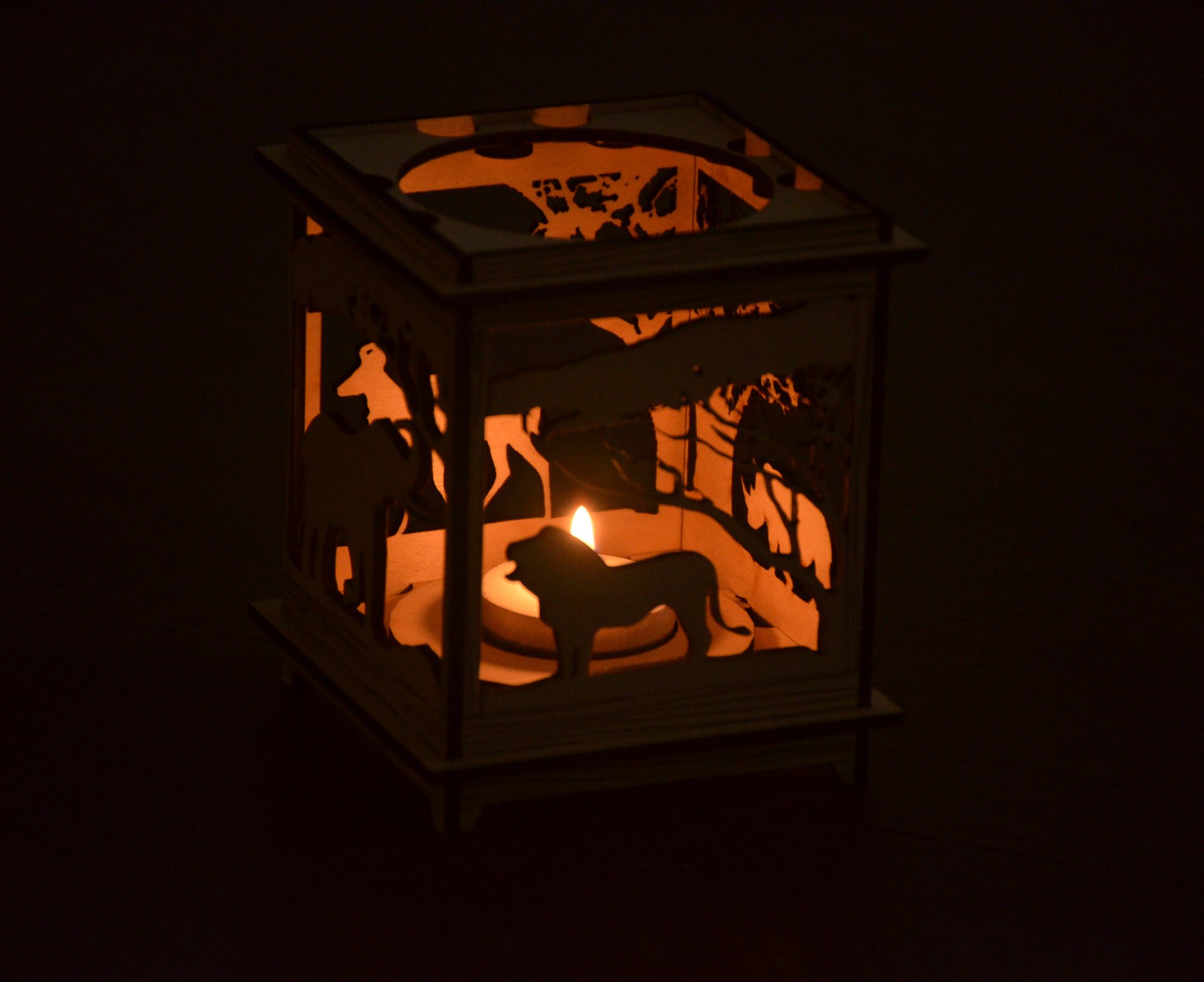 African Safari Candle Holder Glueless African Animals Digital Files for ...