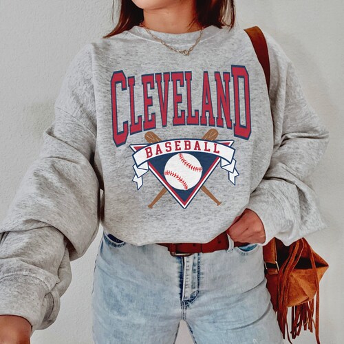 Cleveland Embroidered Crewneck Cleveland Ohio Sweatshirt - Etsy