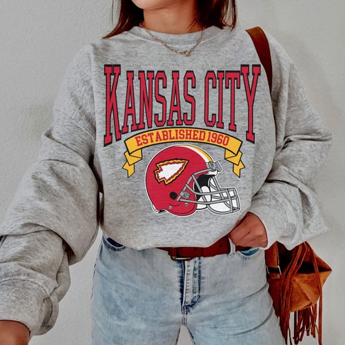 Kansas City Football Sweatshirt Vintage Style Kansas City - Etsy