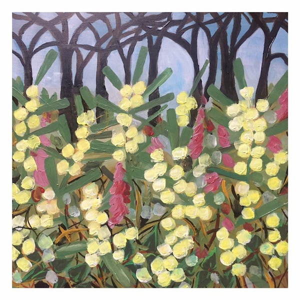 Wattle Painting - Etsy Australia