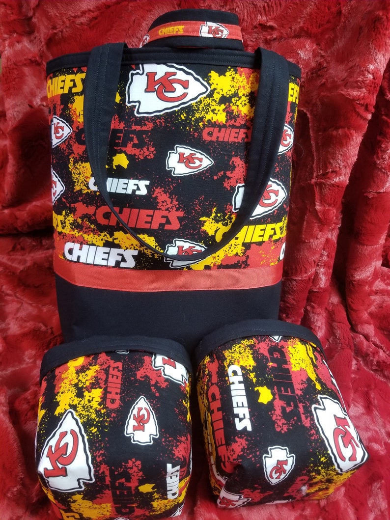 3 Piece Kansas City Chiefs Bag Kit - Etsy