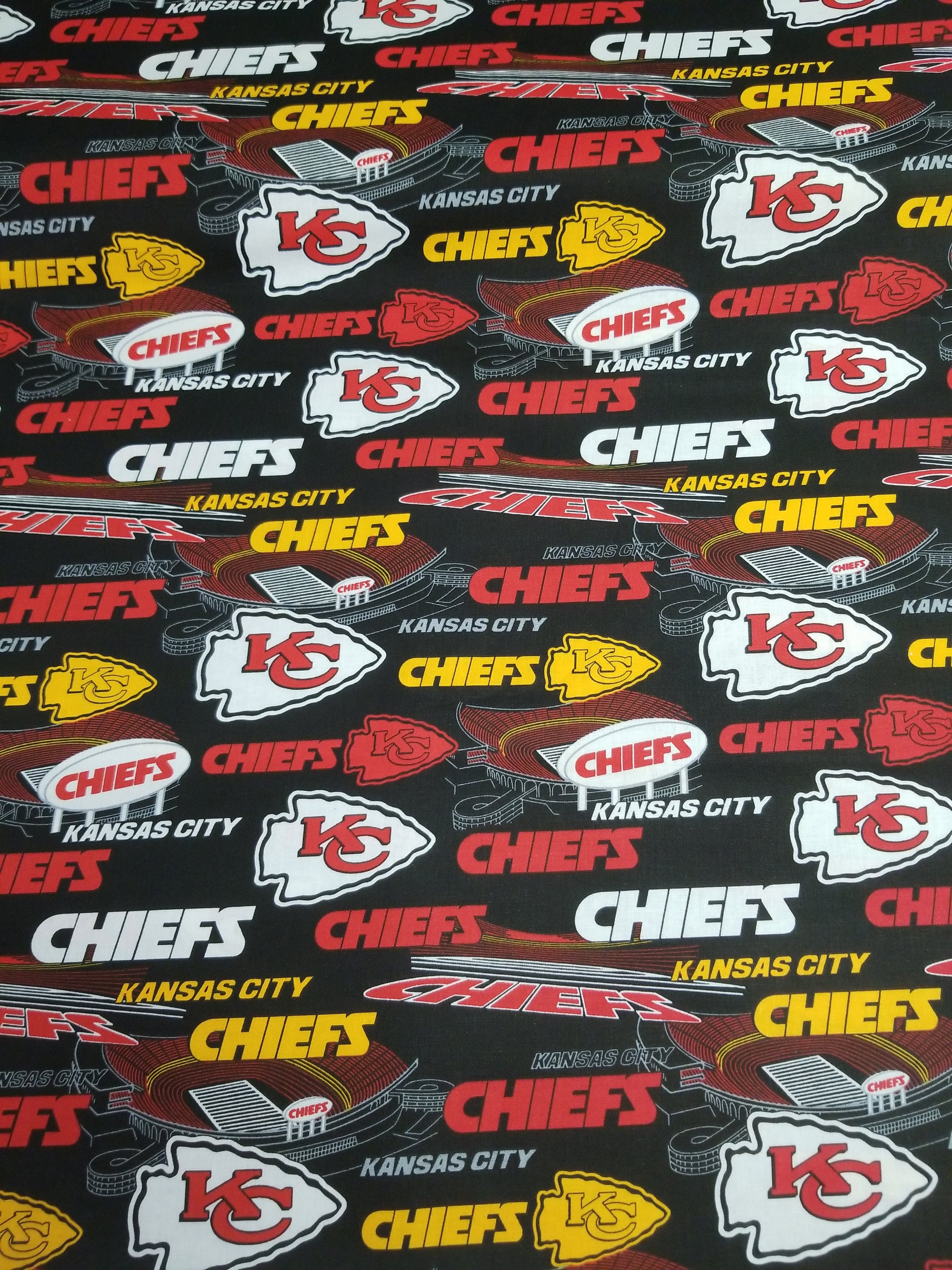 NFL Kansas City Chiefs Fabric | Etsy