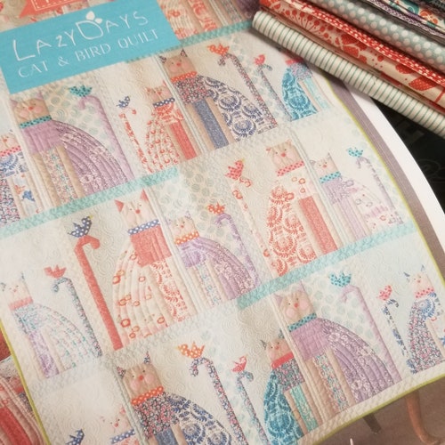 Tilda Quilt Kit Lazy Days Cat and Bird - Etsy