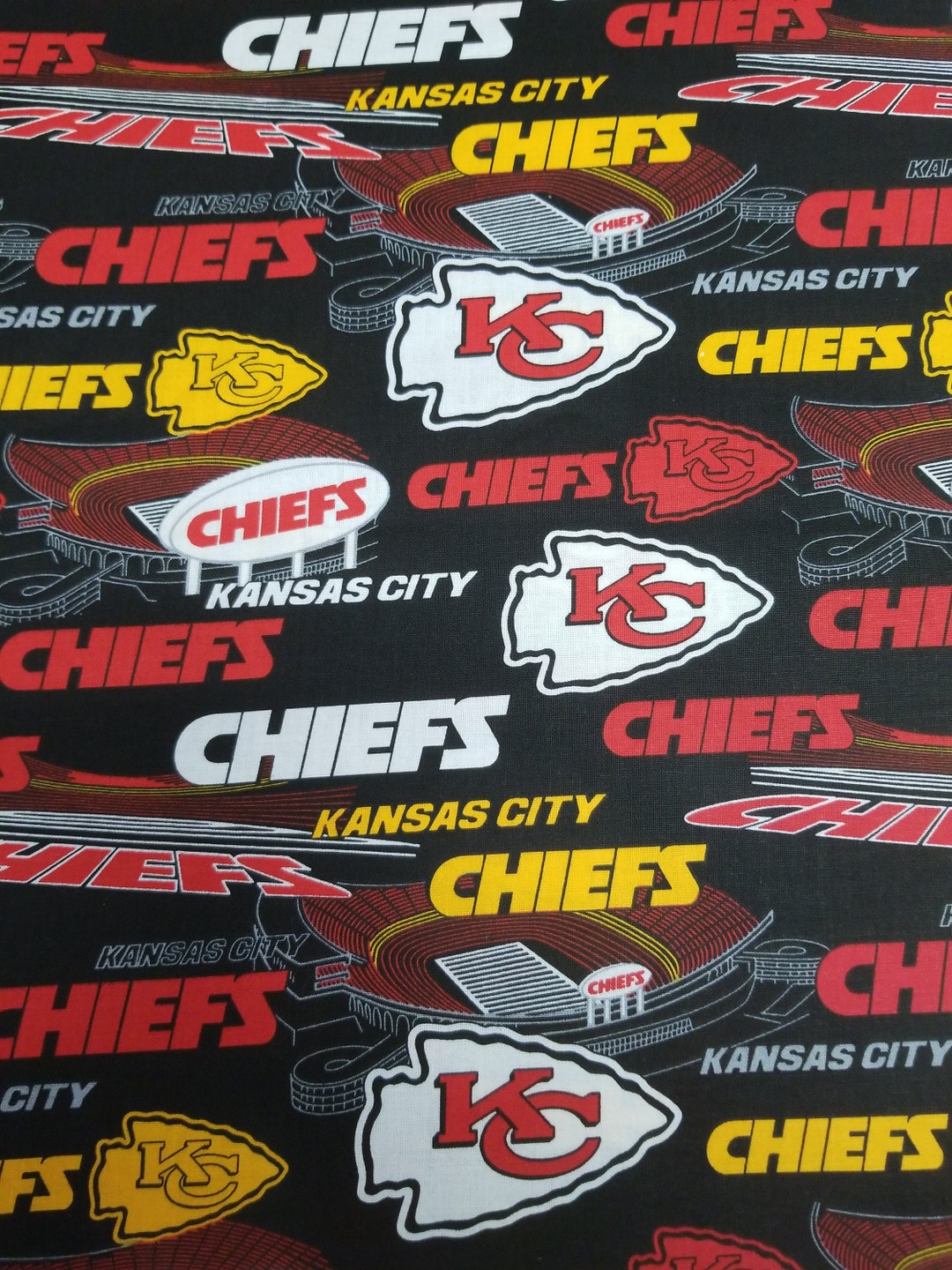 NFL Kansas City Chiefs Fabric by the Yard - Etsy
