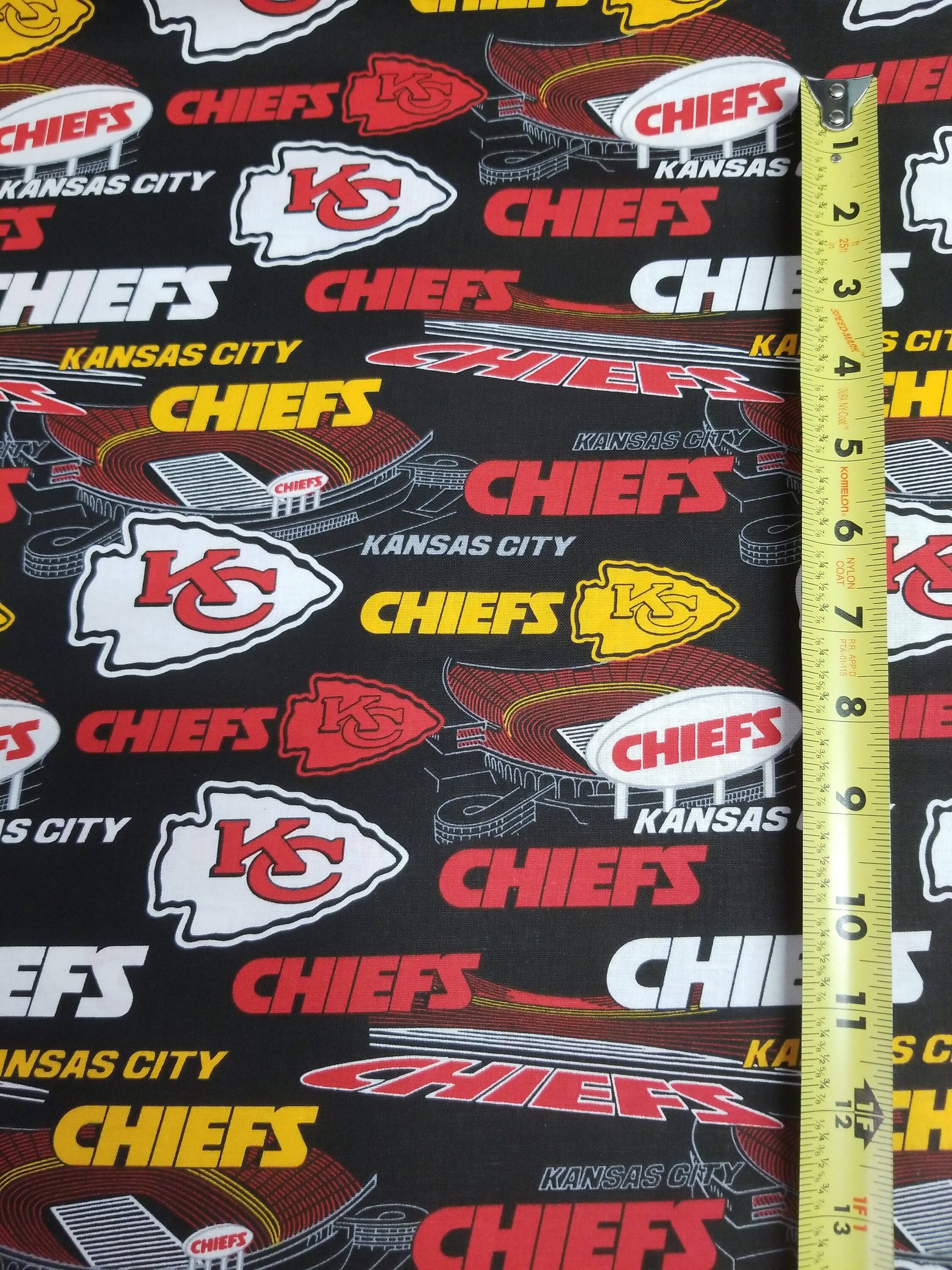 NFL Kansas City Chiefs Fabric | Etsy