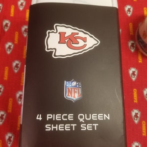 Kansas City Chiefs Queen Bed Sheet Set - Etsy