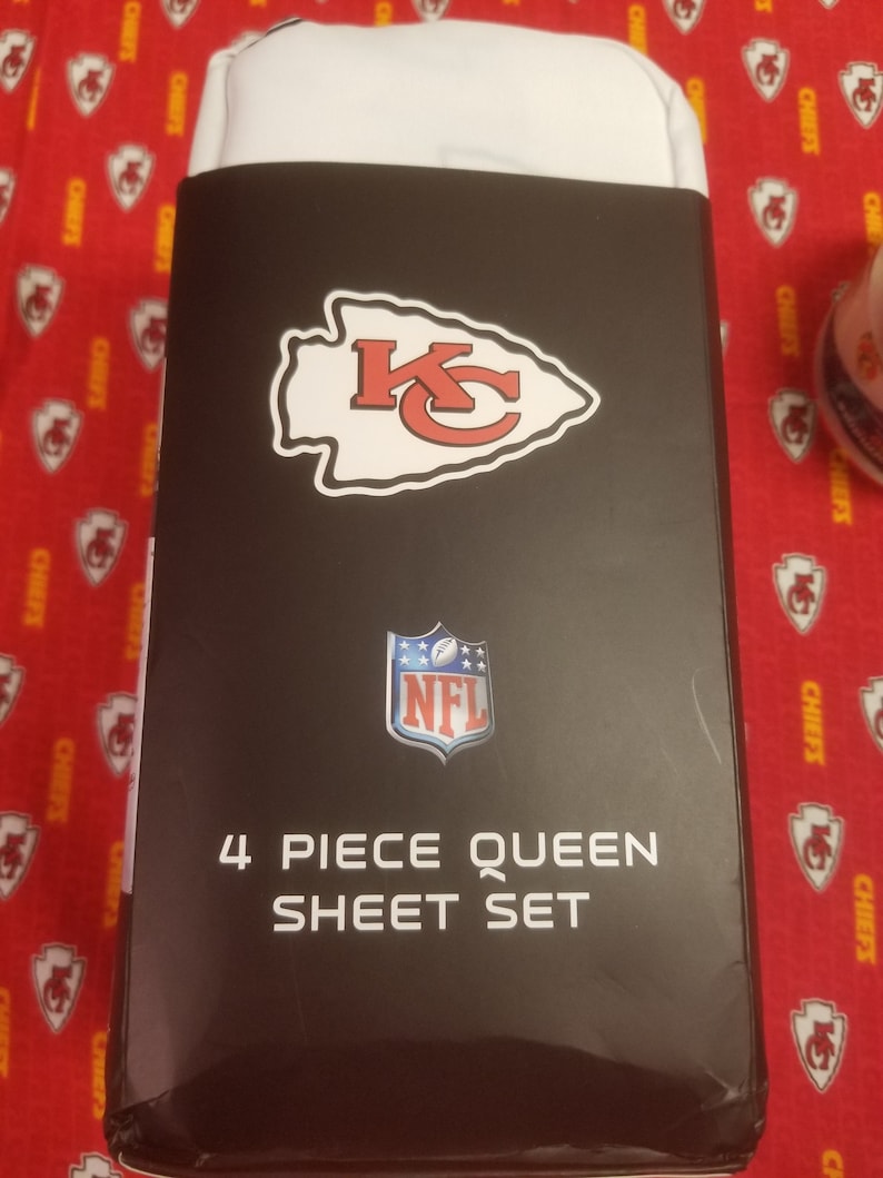 Kansas City Chiefs Queen Bed Sheet Set - Etsy