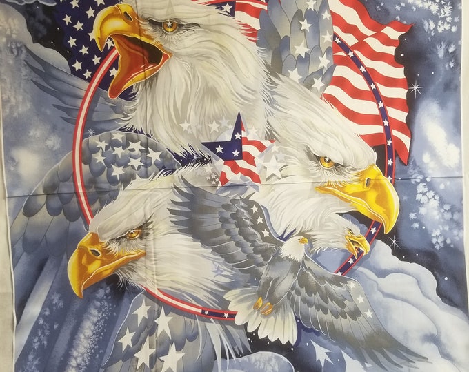 Soaring Eagle 24.5 X 44 Panel Bald Eagle Sunset - Etsy