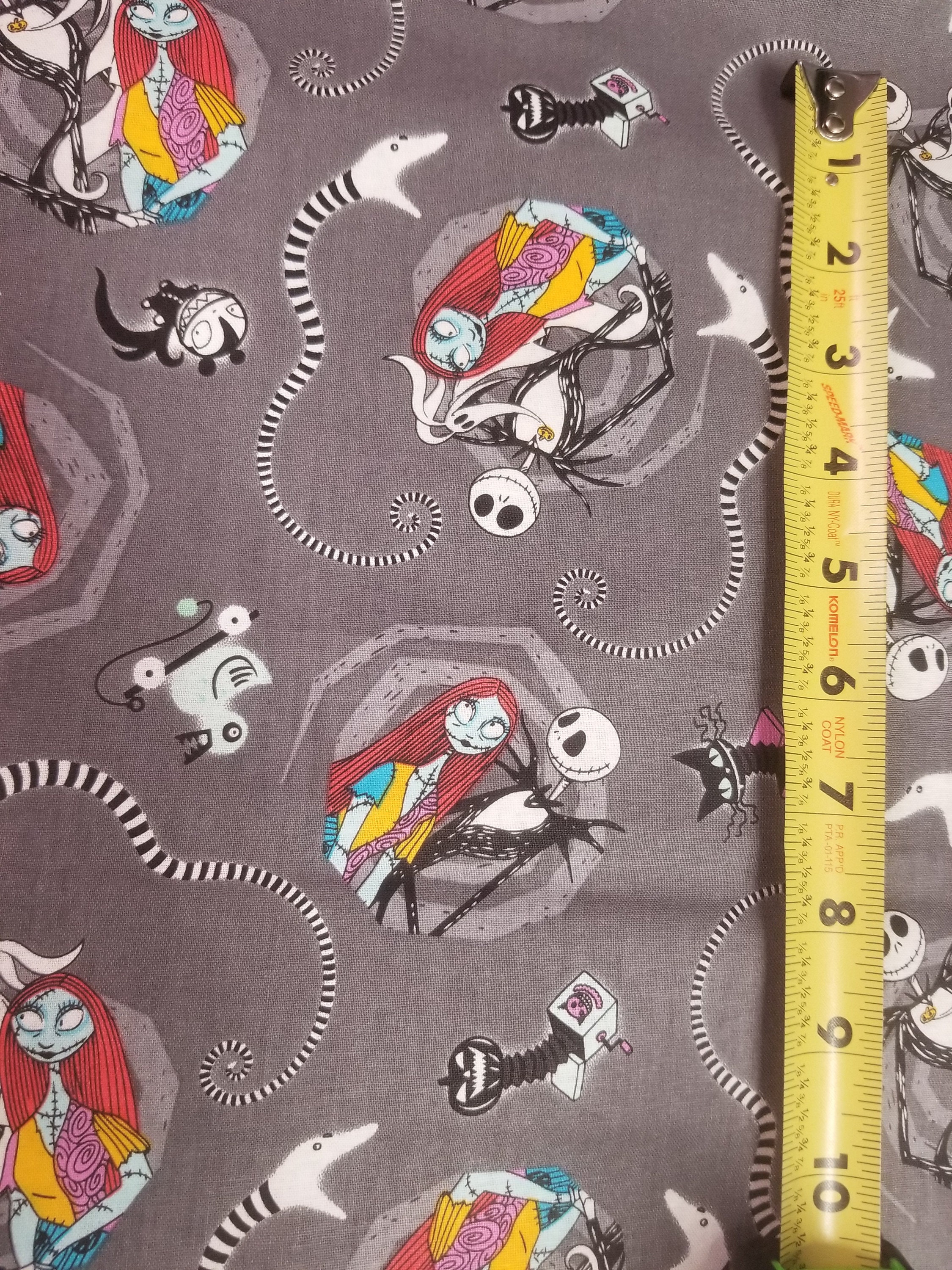 Nightmare Before Christmas Cotton Fabric BTY - Etsy
