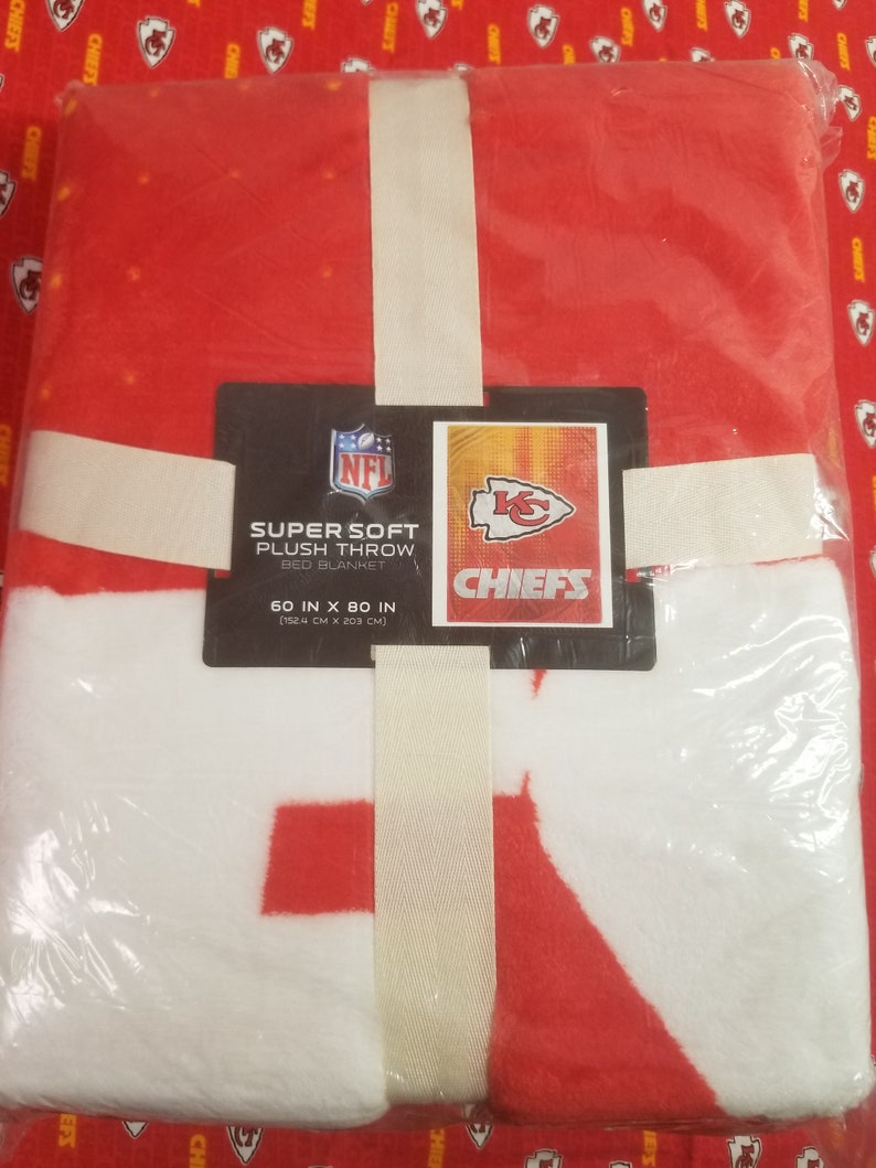 Kansas City Chiefs Plush Minky Throw Blanket - Etsy