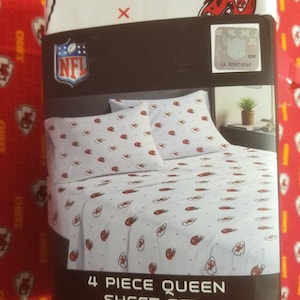 Kansas City Chiefs Queen Bed Sheet Set - Etsy