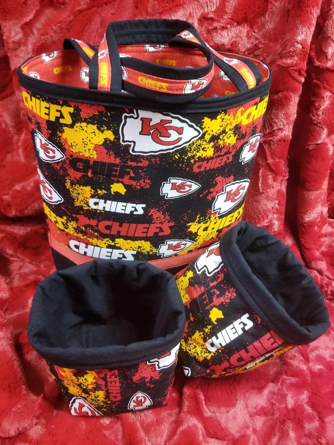 3 Piece Kansas City Chiefs Bag Kit - Etsy
