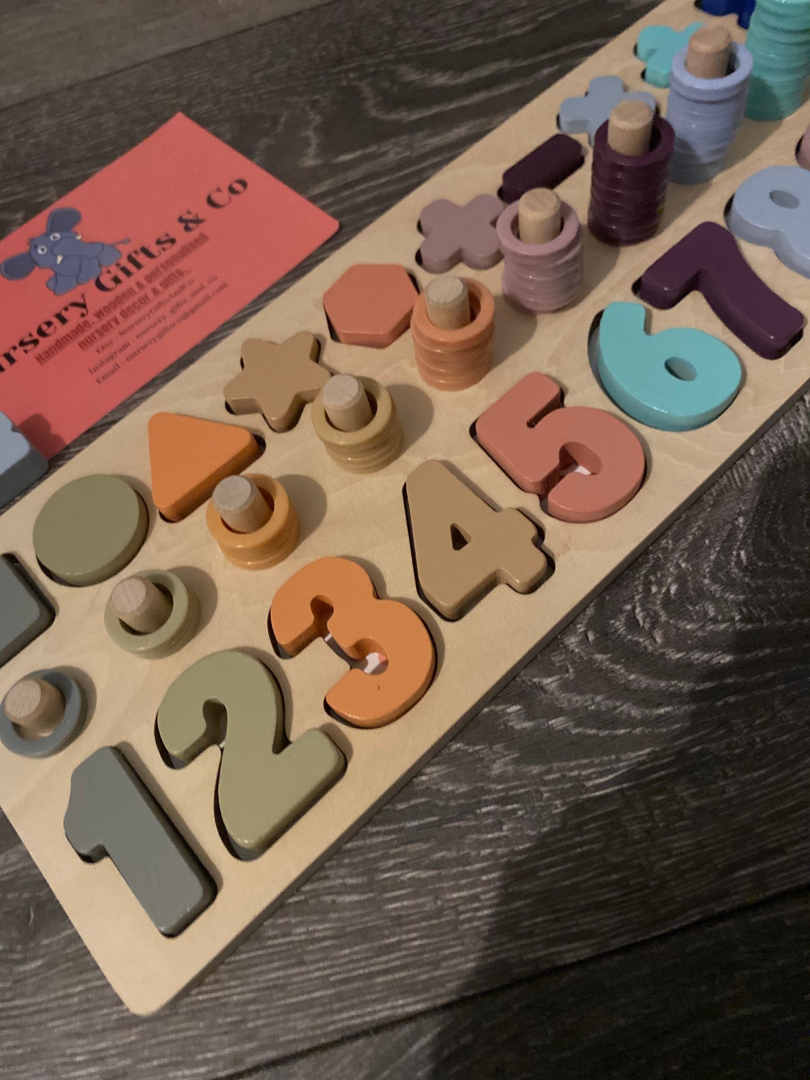 Montessori Wooden Jigsaw Numbers Math Play Board Puzzle Etsy UK Montessori Wooden Jigsaw Numbers Math Play Board Puzzle Etsy UK