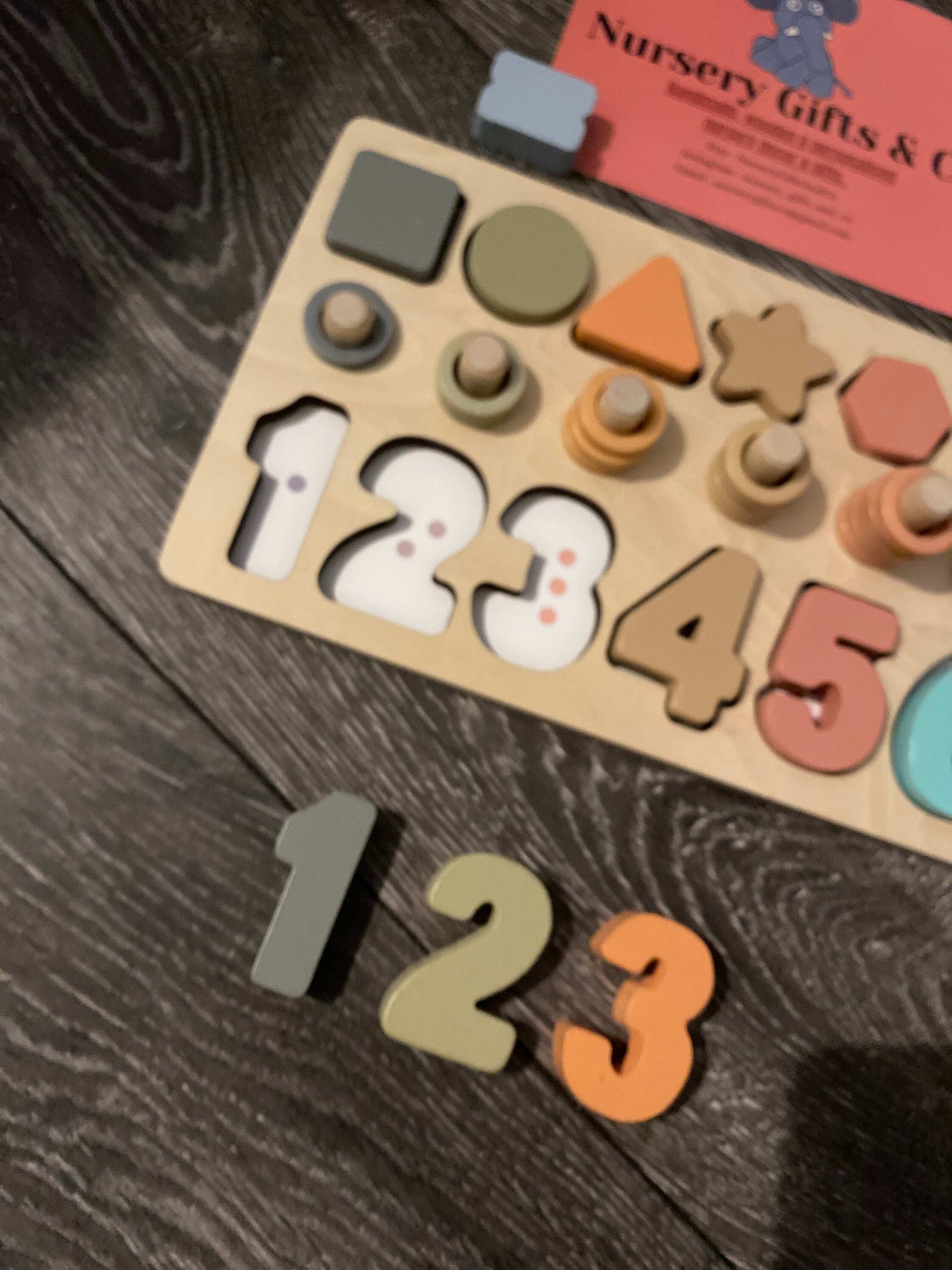 Montessori Wooden Jigsaw Numbers Math Play Board Puzzle Etsy UK Montessori Wooden Jigsaw Numbers Math Play Board Puzzle Etsy UK