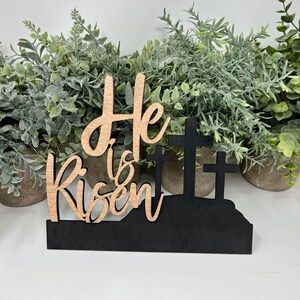 He is Risen Welcome Front Door Sign / Jesus / Easter / Worship / Cross ...