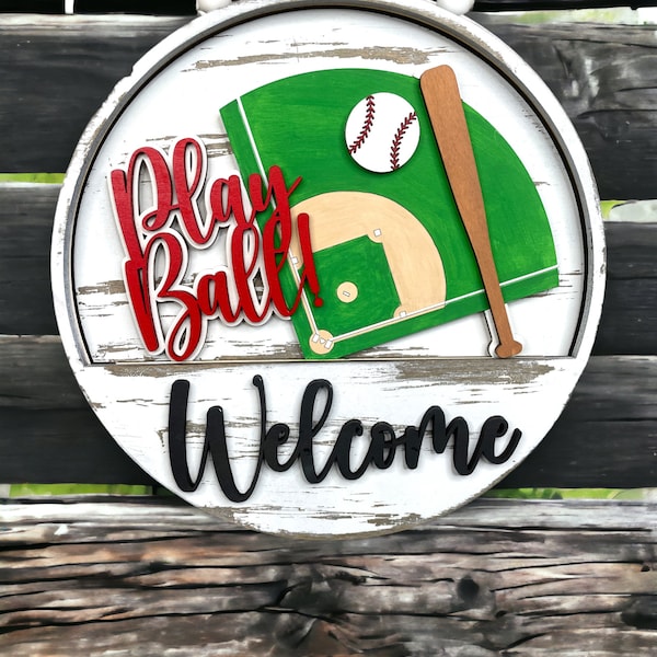 Baseball Door Decor - Etsy