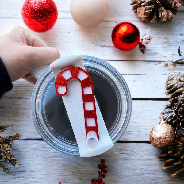 Candy Cane Straw Stanley Cup - Etsy