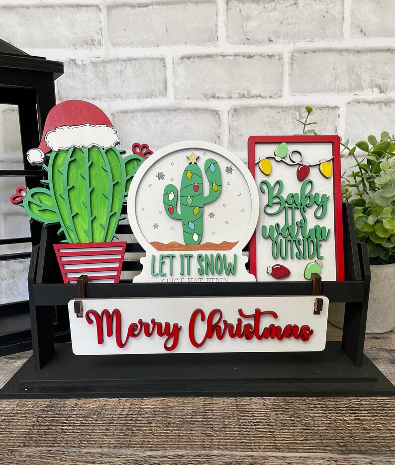 Merry Christmas Interchangeable Wagon Decor / Warm Christmas / - Etsy