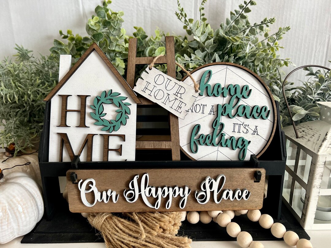 Welcome Home Interchangeable Wagon Decor / Wooden Wagon / Our Happy ...