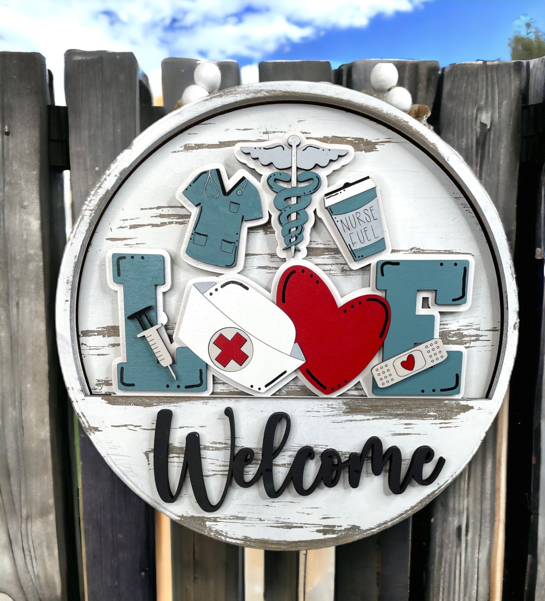 Nurse / Coffee / First Responder / ER / Love / Heart / Welcome Front ...