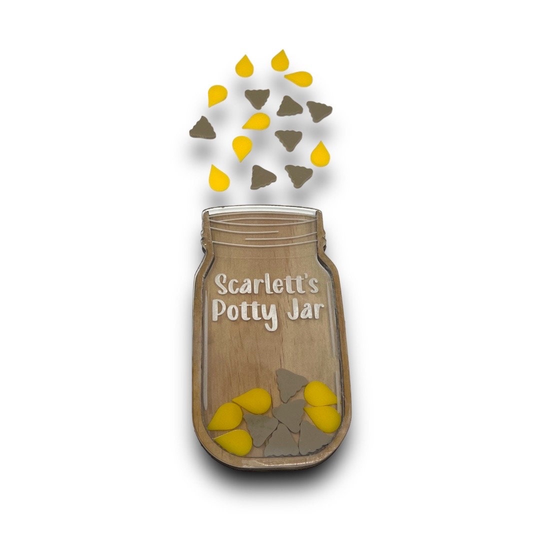 Child & Toddler Potty Jar / Star Jar / Rewards for Good Behavior ...