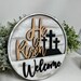 He is Risen Welcome Front Door Sign / Jesus / Easter / Worship / Cross ...