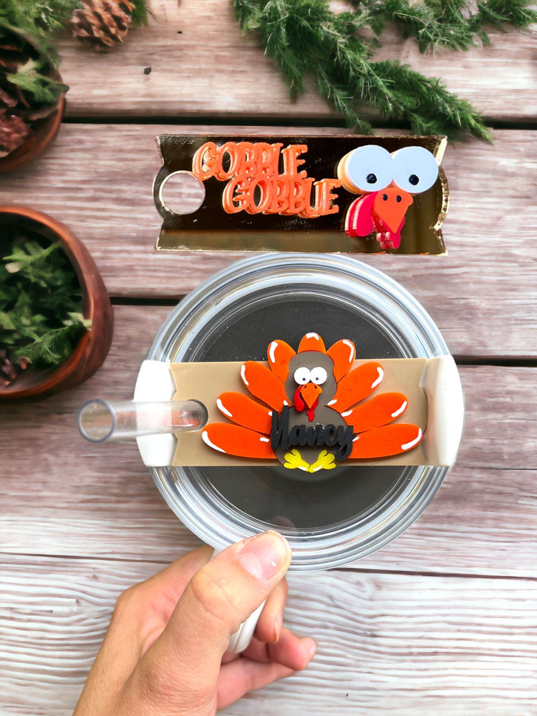 Happy Thanksgiving Stanley Topper / Turkey Topper / Gobble Gobble ...