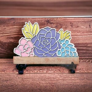 Green Succulent Welcome Front Door Sign / Spring Decor / Plant / Plant ...