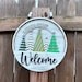 Merry & Bright Welcome Front Door Sign / Merry Christmas/ - Etsy