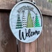 Merry & Bright Welcome Front Door Sign / Merry Christmas/ - Etsy
