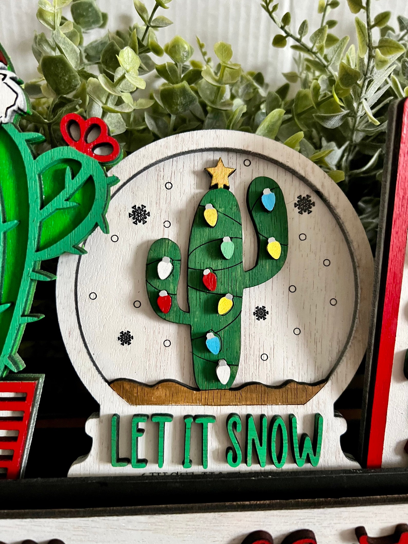 Merry Christmas Interchangeable Wagon Decor / Warm Christmas / - Etsy